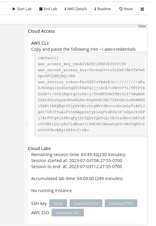 Uso de `Learner Labs` de AWS en enseñanza a distancia